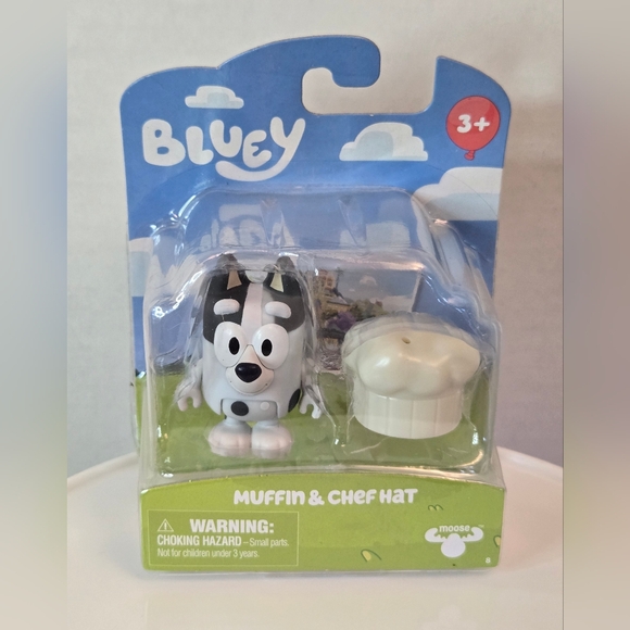 moose toys | Toys | Bluey Muffin Chef Hat 3 Figure Toy Story Starter ...